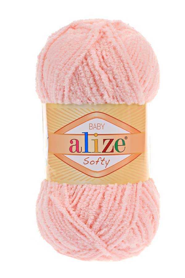 ALİZE SOFTY 340 Pudra Pembe BEBE ÖRGÜ İPLİKLERİ ALİZE Kalınlık/Weight : (4) ORTA/Medium