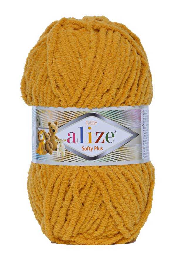 ALİZE SOFTY PLUS 02 Hardal BEBE ÖRGÜ İPLİKLERİ ALİZE Kalınlık/Weight ...