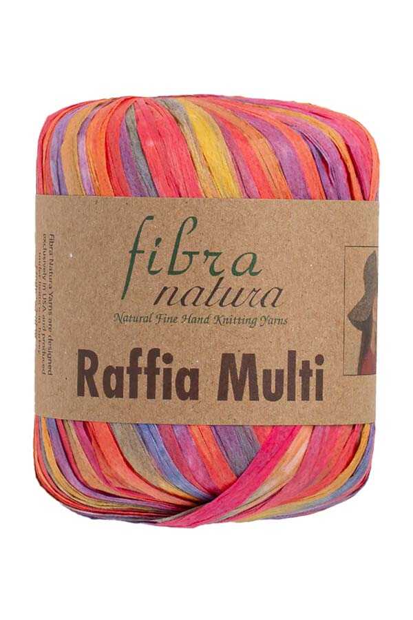 FİBRA NATURA RAFFİA MULTİ 117-01 FANTAZİ ÖRGÜ İPLİKLERİ FIBRA NATURA