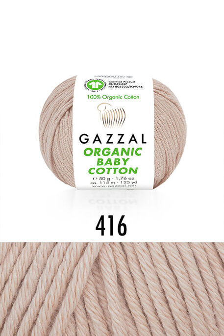 GAZZAL ORGANIC BABY COTTON 416 Somon PAMUKLU (COTTON) ÖRGÜ İPLİKLER GAZZAL