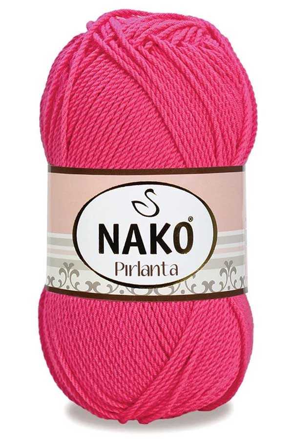 NAKO PIRLANTA 10493 Neon Pembe AKRİLİK ÖRGÜ İPLİKLERİ NAKO