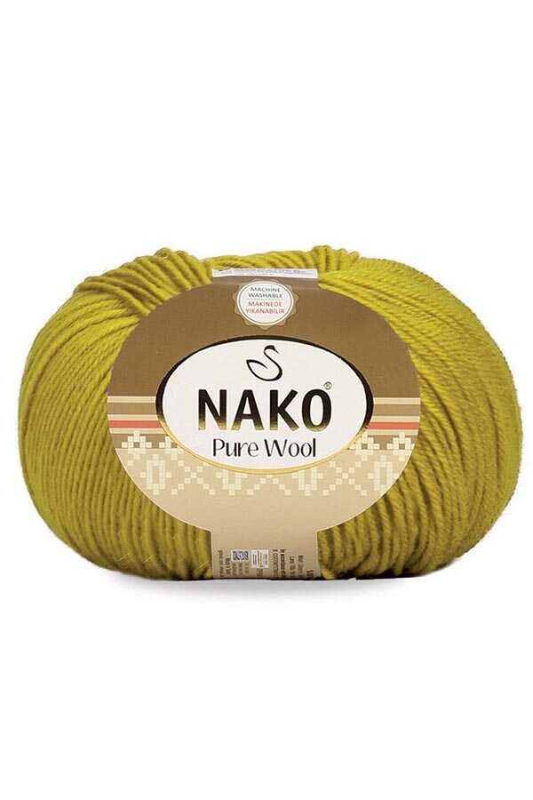 NAKO PURE WOOL 12075 YÜNLÜ ÖRGÜ İPLİKLERİ NAKO Kalınlık/Weight : (3 ...