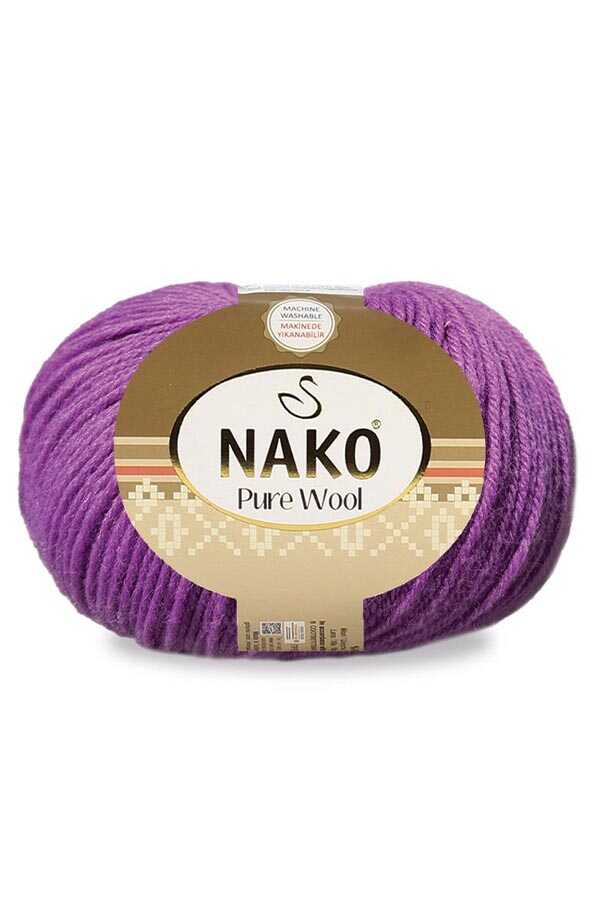 NAKO PURE WOOL 6656 YÜNLÜ ÖRGÜ İPLİKLERİ NAKO Kalınlık/Weight : (3 ...