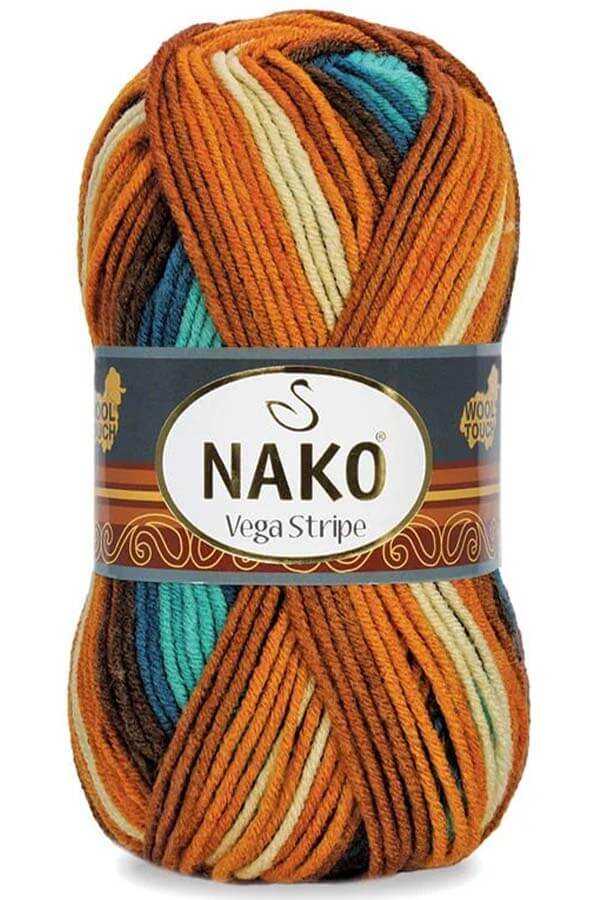 NAKO VEGA STRİPE 83601 AKRİLİK ÖRGÜ İPLİKLERİ, Vega NAKO Kalınlık ...